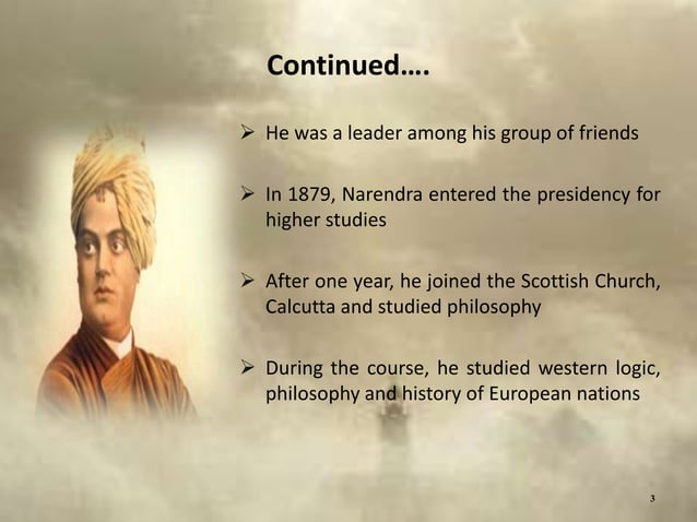 Biography on swami vivekanand | PPSX | Buddhism | Religion & Spirituality