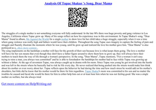 Biography On Tupac Shakur Essay | PDF | Hip Hop Music | Music