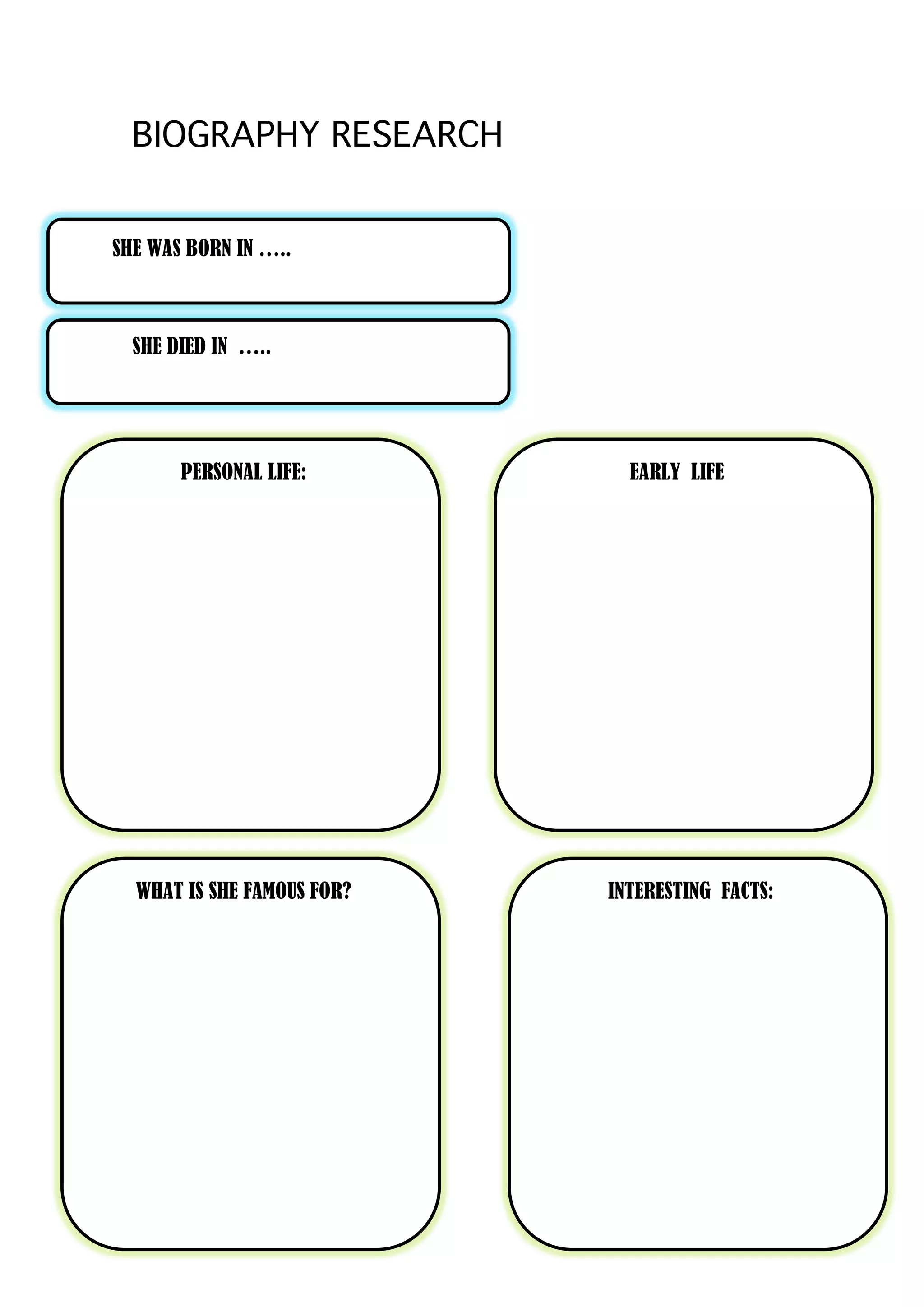 Biography organizer writing | PDF