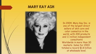 Biography section of mary kay | PPT