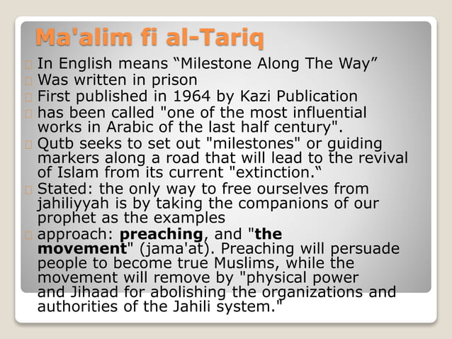 Biography syed qutb UNGS Presentation | PPT