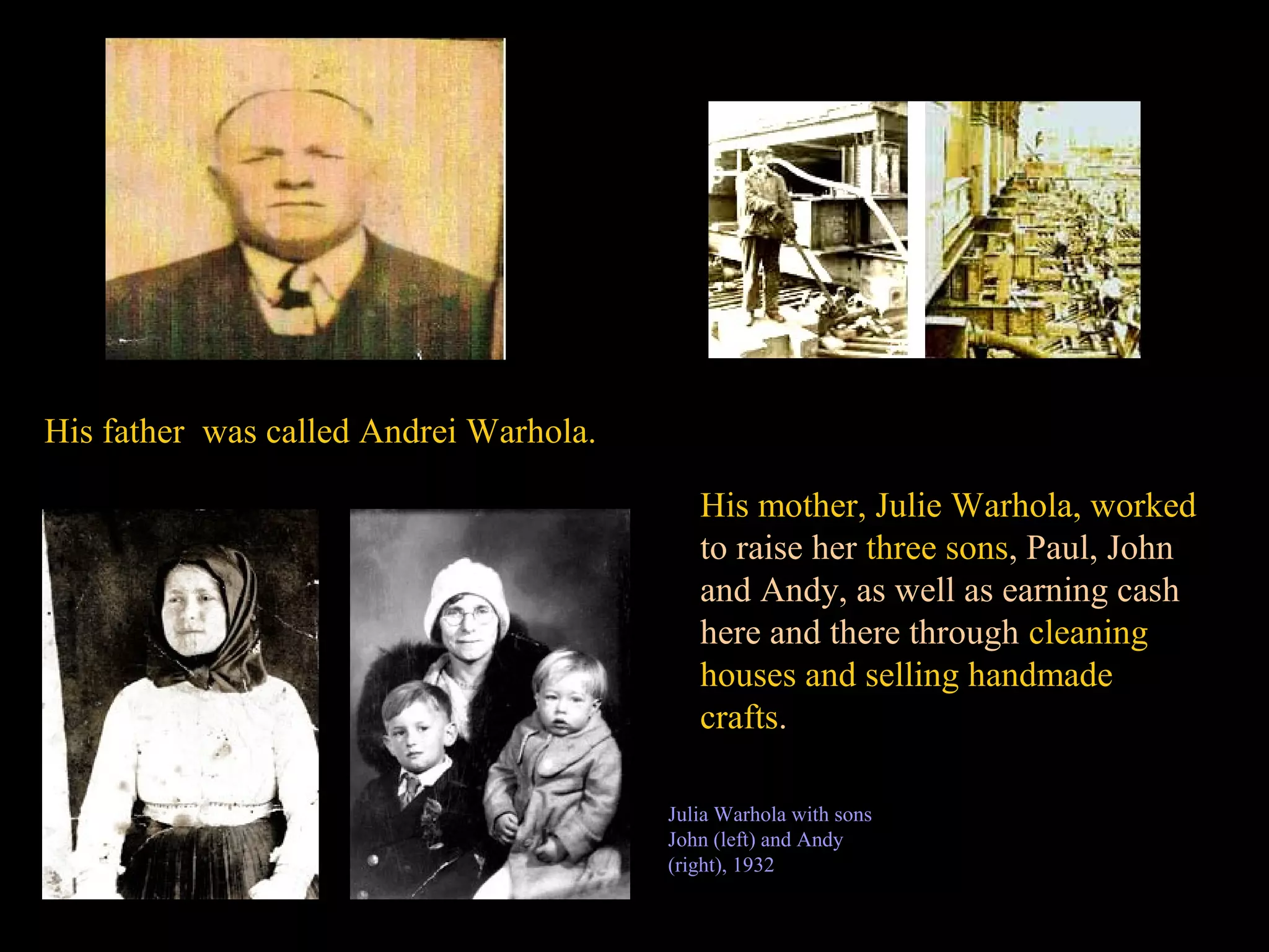Biography warhol adapted | PPT