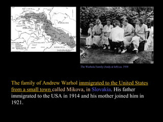 Biography warhol adapted | PPT