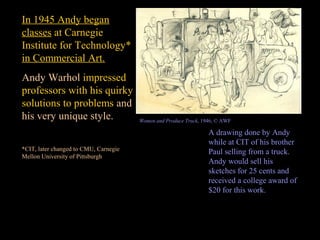 Biography warhol adapted | PPT