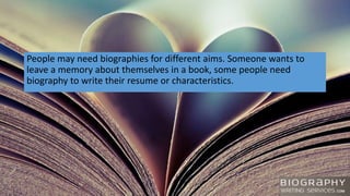 7 Key Ways for Writing Your Own Bio | PPT