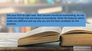7 Key Ways for Writing Your Own Bio | PPT