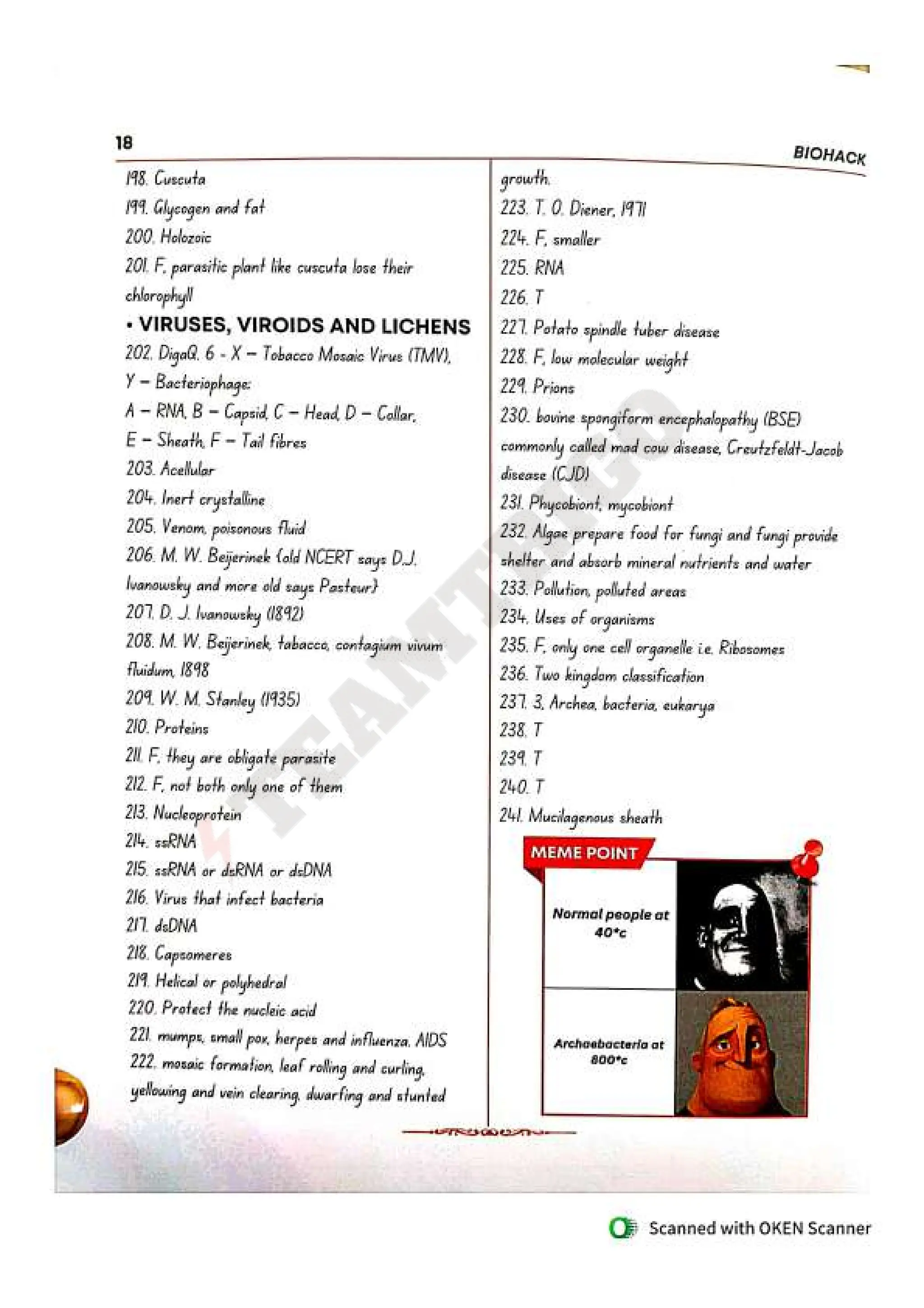 Biohack- class 11 and 12 NEET Parth Goyal | PDF