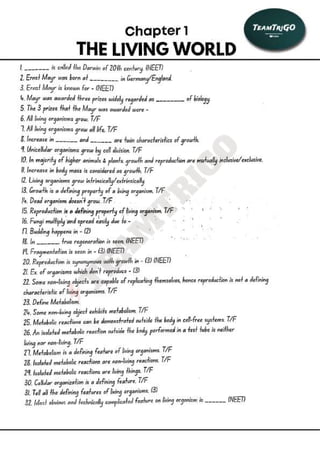Biohack- class 11 and 12 NEET Parth Goyal | PDF