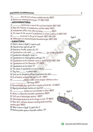 Biohack- class 11 and 12 NEET Parth Goyal | PDF