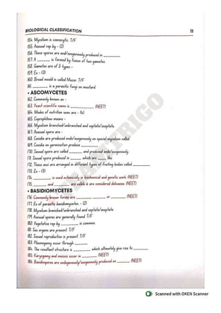Biohack- class 11 and 12 NEET Parth Goyal | PDF