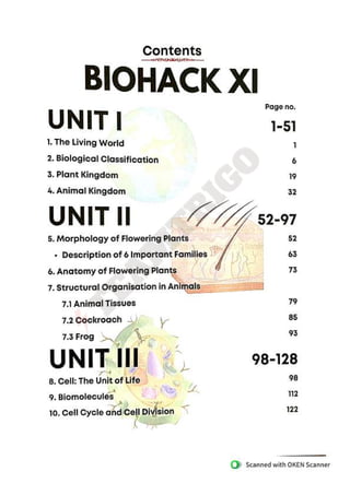 Biohack- class 11 and 12 NEET Parth Goyal | PDF