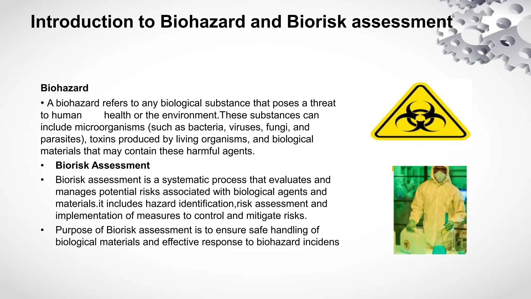 biohazard management and control strategies | PPTX