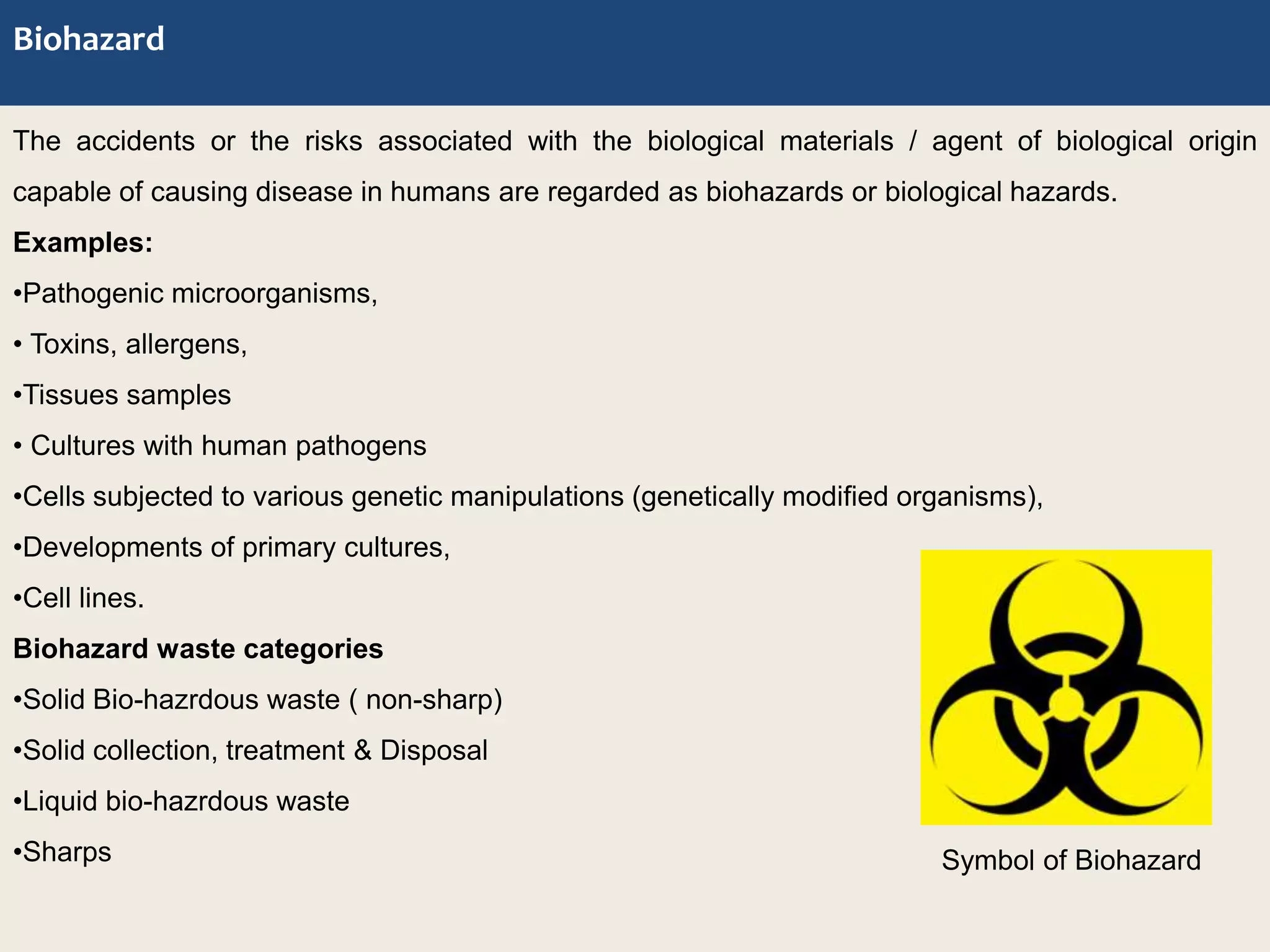 7.Laboratory safety and Biohazard | PPT