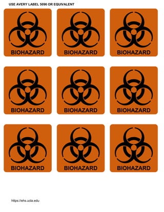 Biohazard labels | DOC