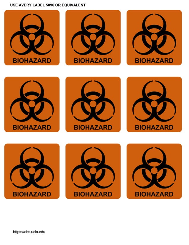 Biohazard labels | DOC