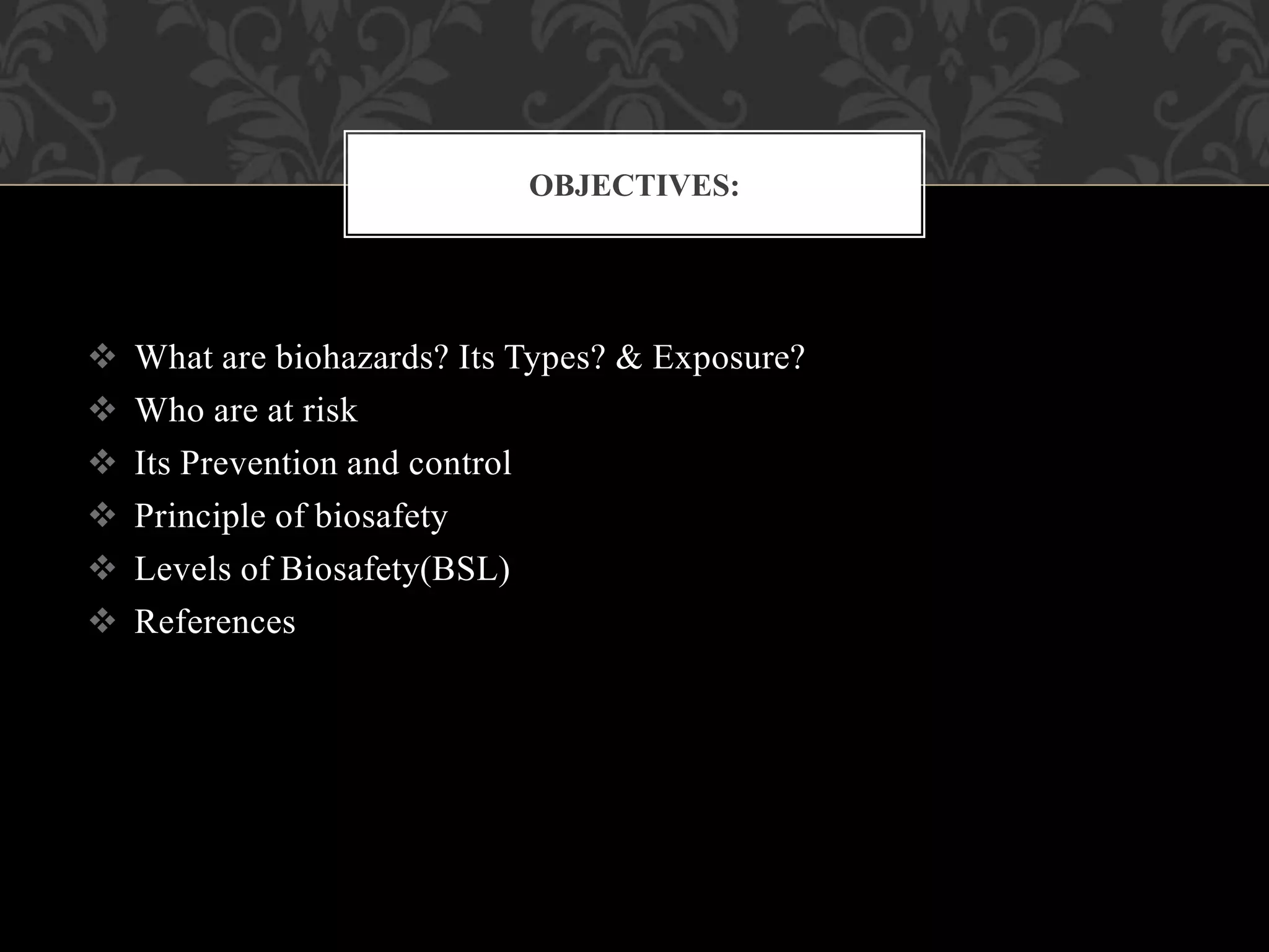 BIOHAZARDS IN CLINICAL LABORATORY | PPT