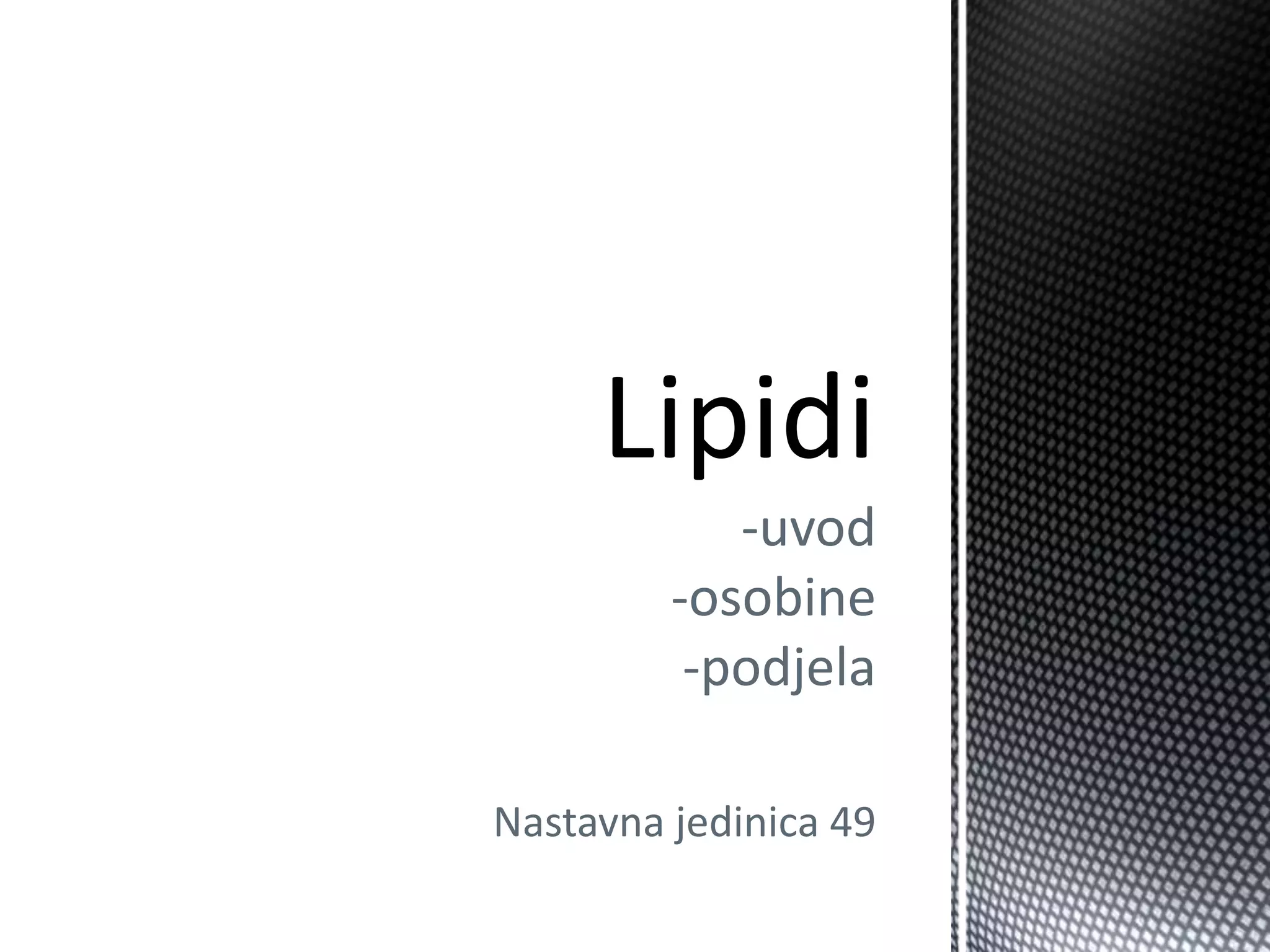 Lipidi | PPTX