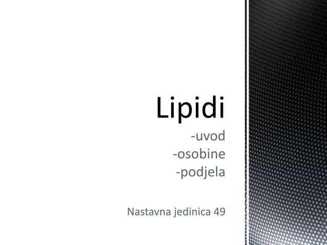 Lipidi | PPTX