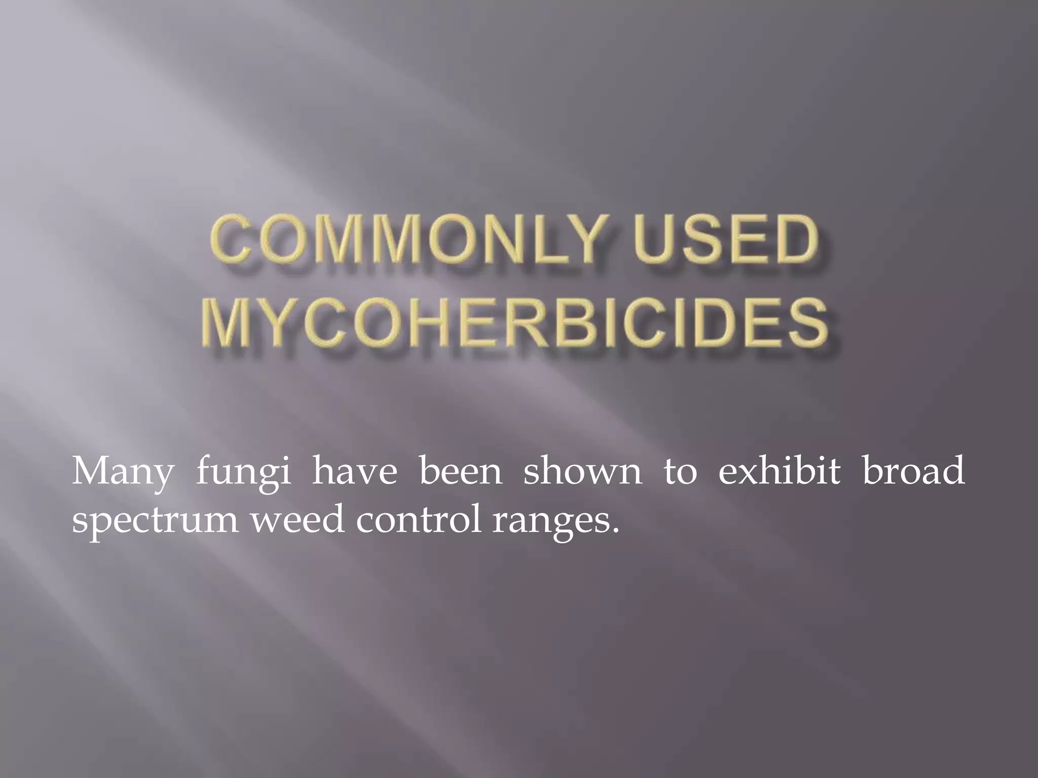 Bioherbicides | PPTX