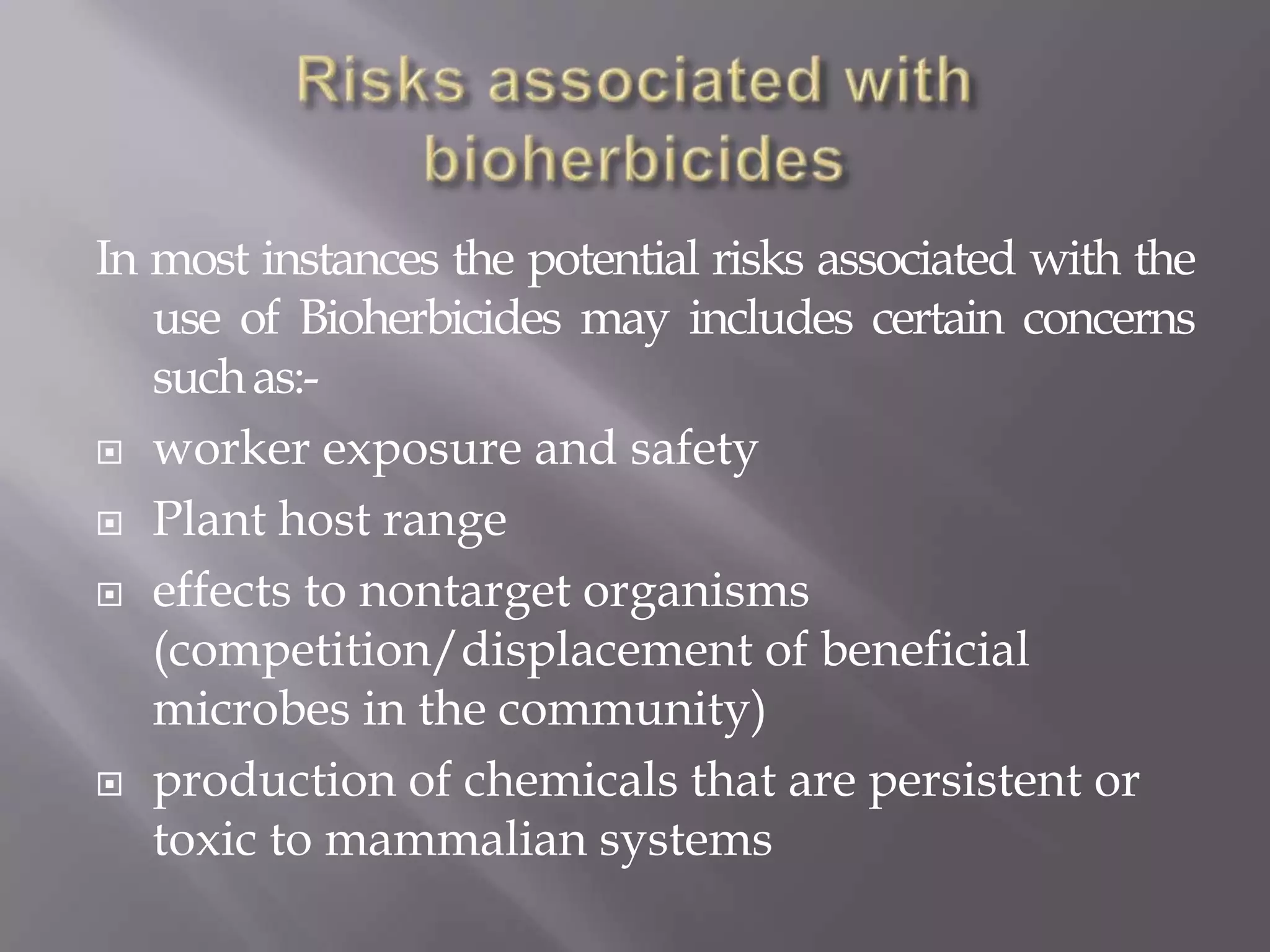 Bioherbicides | PPTX