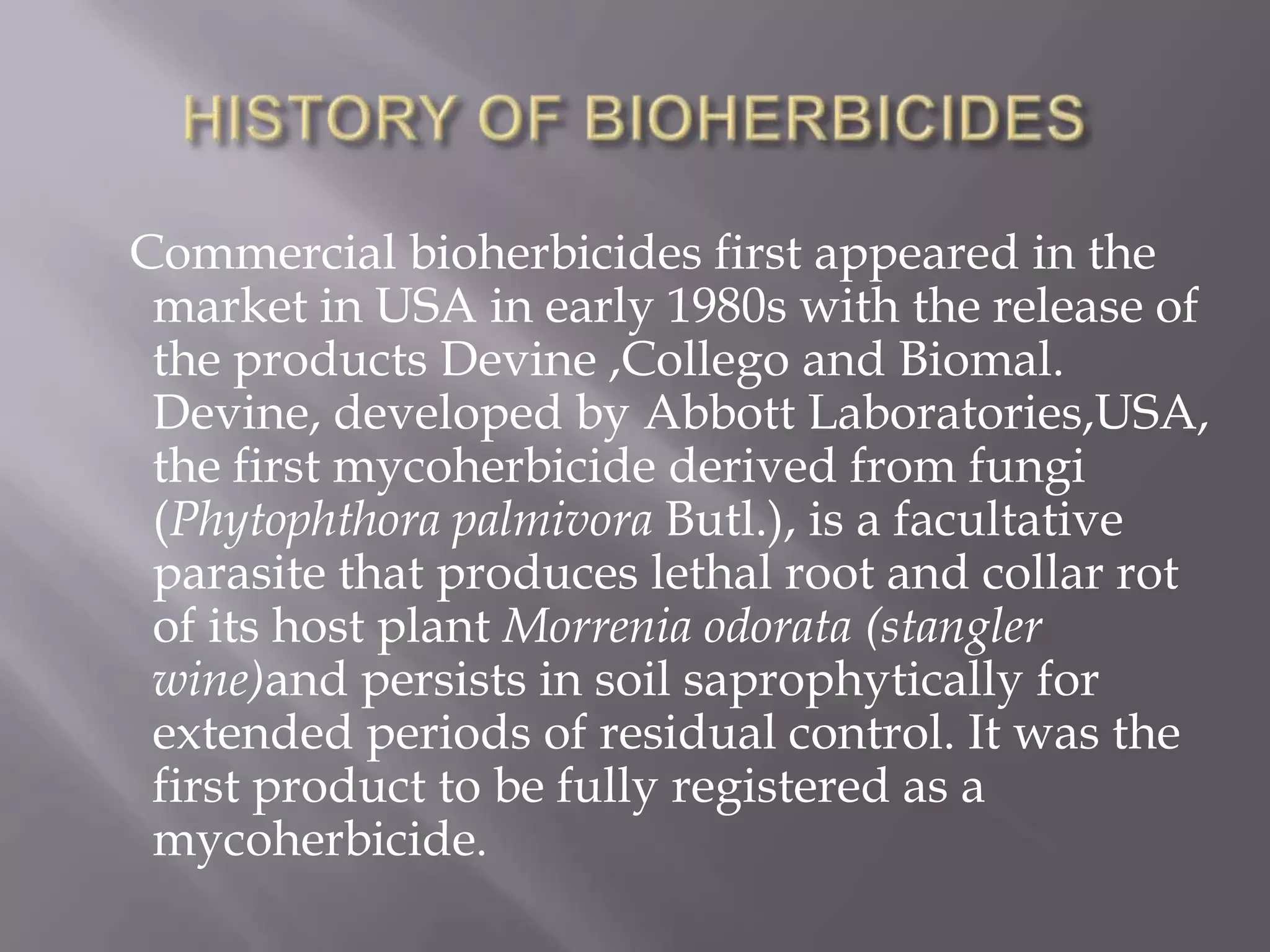 Bioherbicides | PPTX
