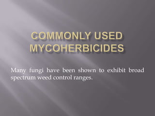 Bioherbicides | PPTX