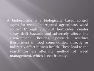 Bioherbicides | PPTX