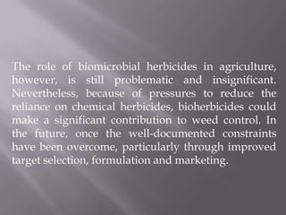 Bioherbicides | PPTX