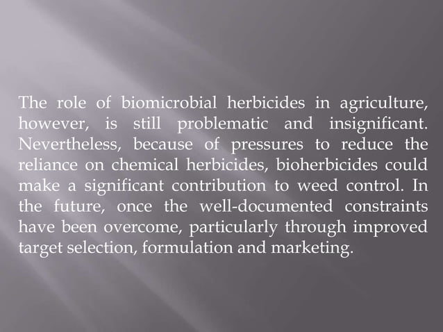 Bioherbicides | PPTX