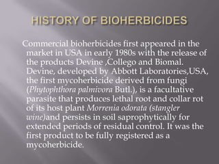 Bioherbicides | PPTX