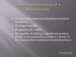 Bioherbicides | PPTX