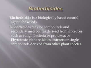 Bio herbicides | PPTX | Gardening | Home & Garden
