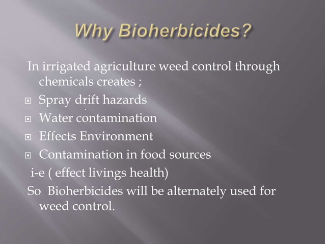 Bio herbicides | PPTX | Gardening | Home & Garden