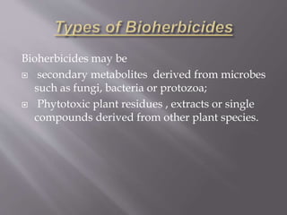 Bio herbicides | PPTX