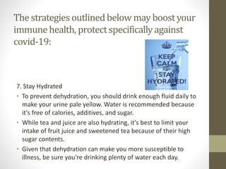 immunity boosting foods and exercises | PPTX