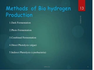 Biohydrogen | PPTX