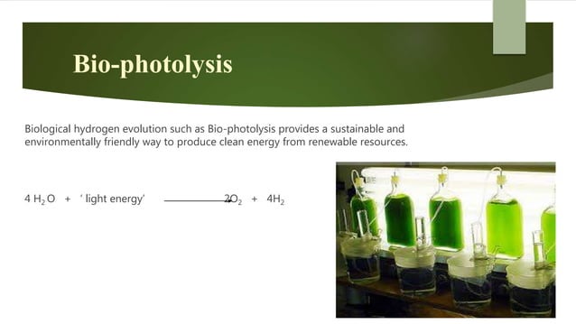 Biohydrogen as a fuel | PPTX | Chemistry | Science