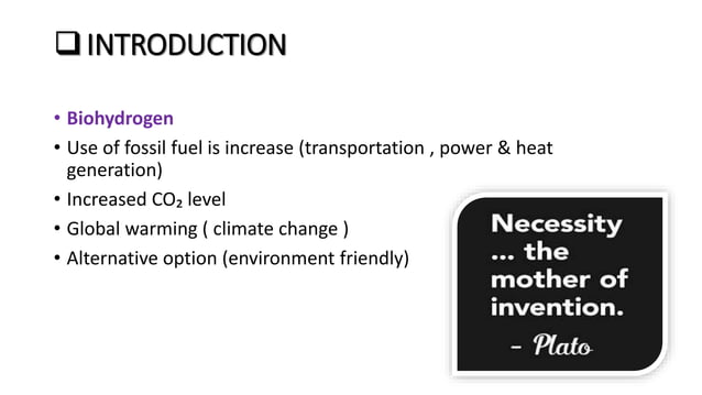 Biohydrogen production | PPT