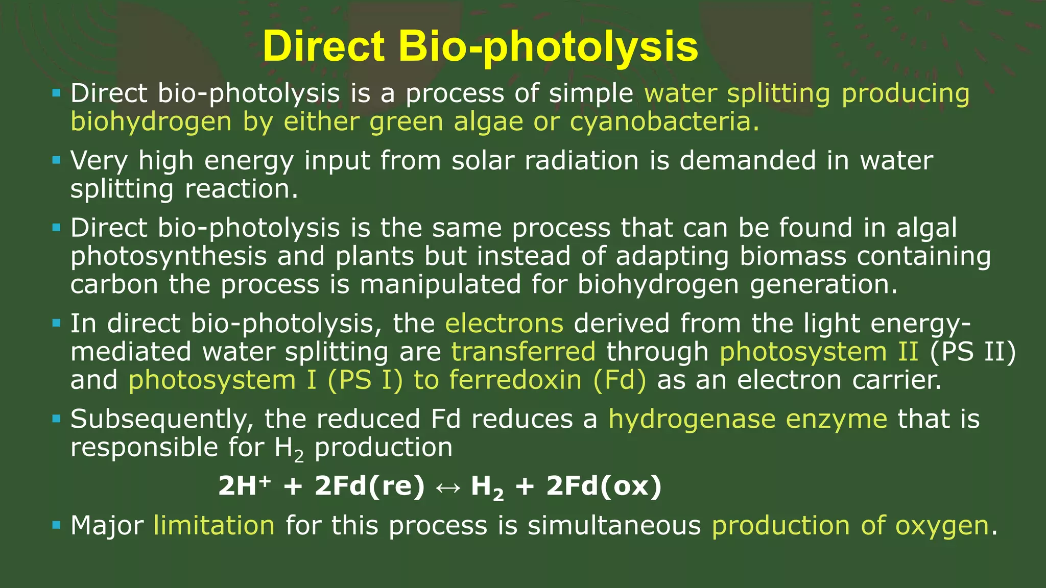 Biohydrogen production | PPTX