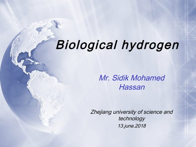biohydrogen.ppt | Chemistry | Science