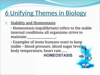 Bio I Chapter 1 The Science of Life w Blanks.ppt
