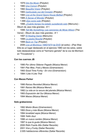 Pee Wee Gonzalez Albums