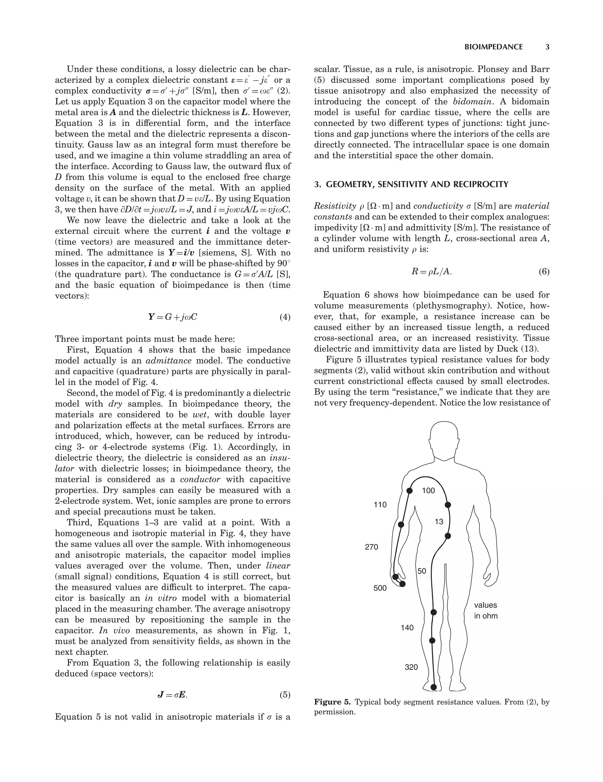 Bioimpedance principles | PDF