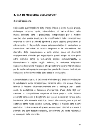 Bioimpedenziometria vettoriale e medicina dello sport - Vercelli ...