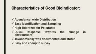Insects As Bioindictors for Different Levels of Pollution | PPT