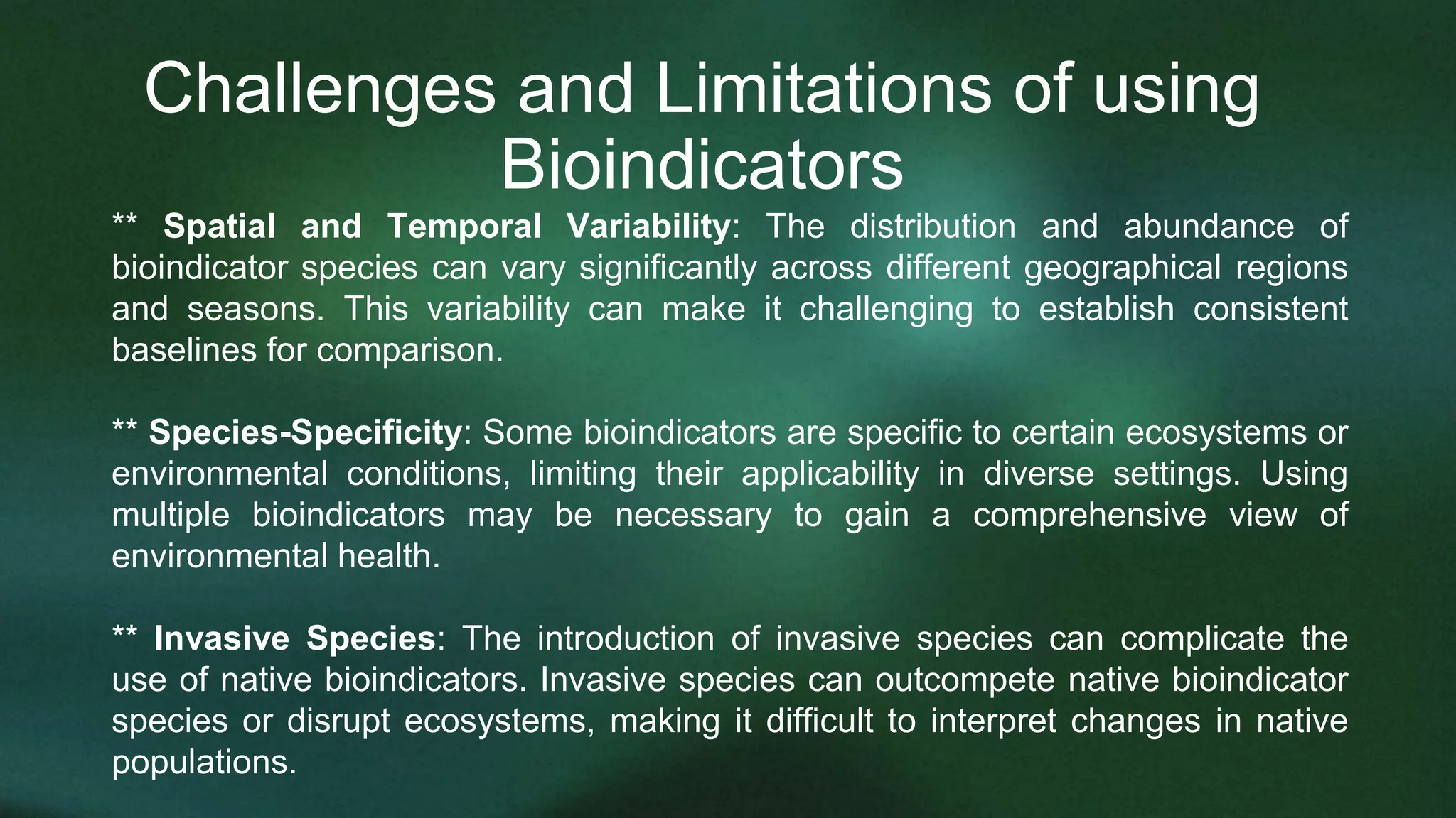 Bioindicators and their Significance in Ecosystem - Astha.pptx