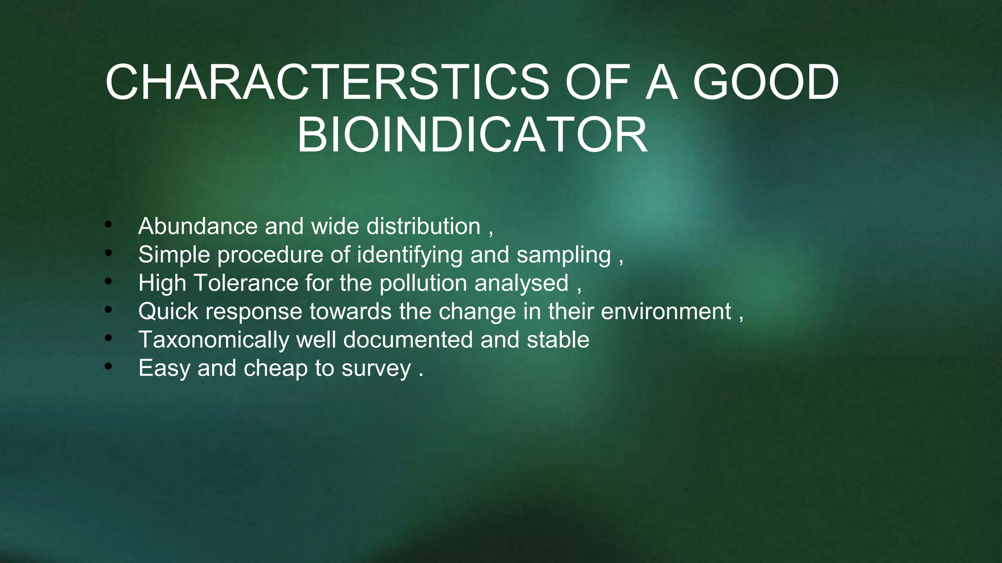 Bioindicators and their Significance in Ecosystem - Astha.pptx