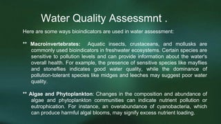 Bioindicators and their Significance in Ecosystem - Astha.pptx