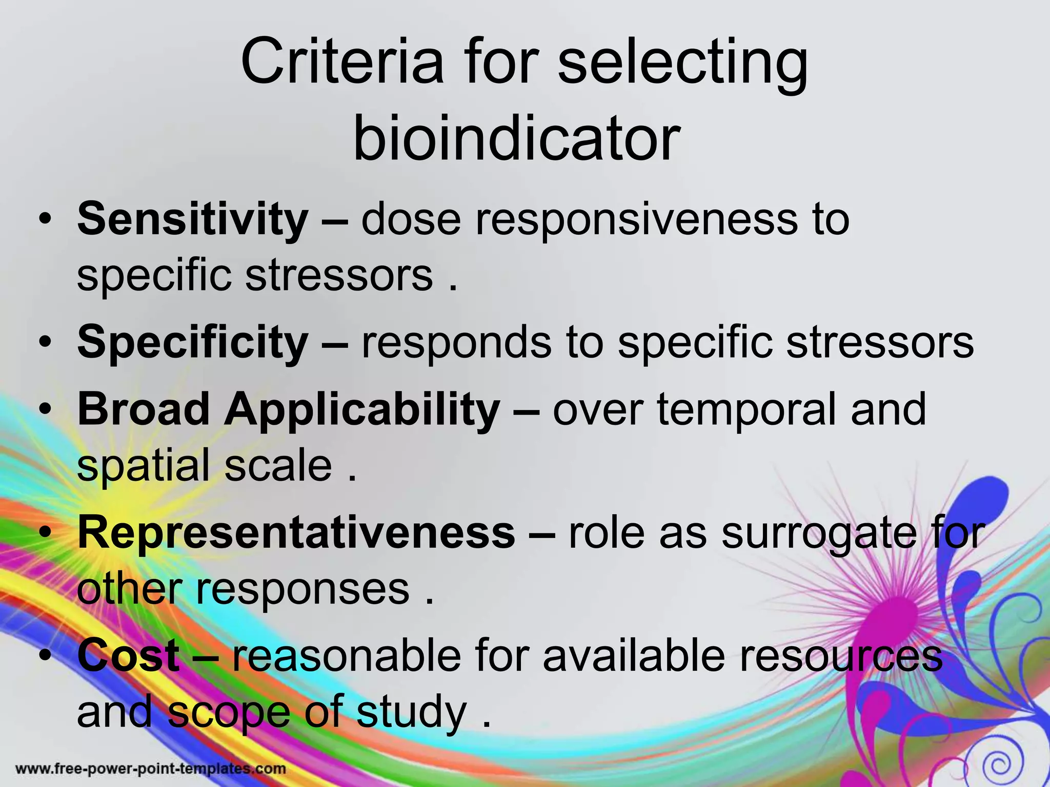 Bioindicators ppt | PPTX