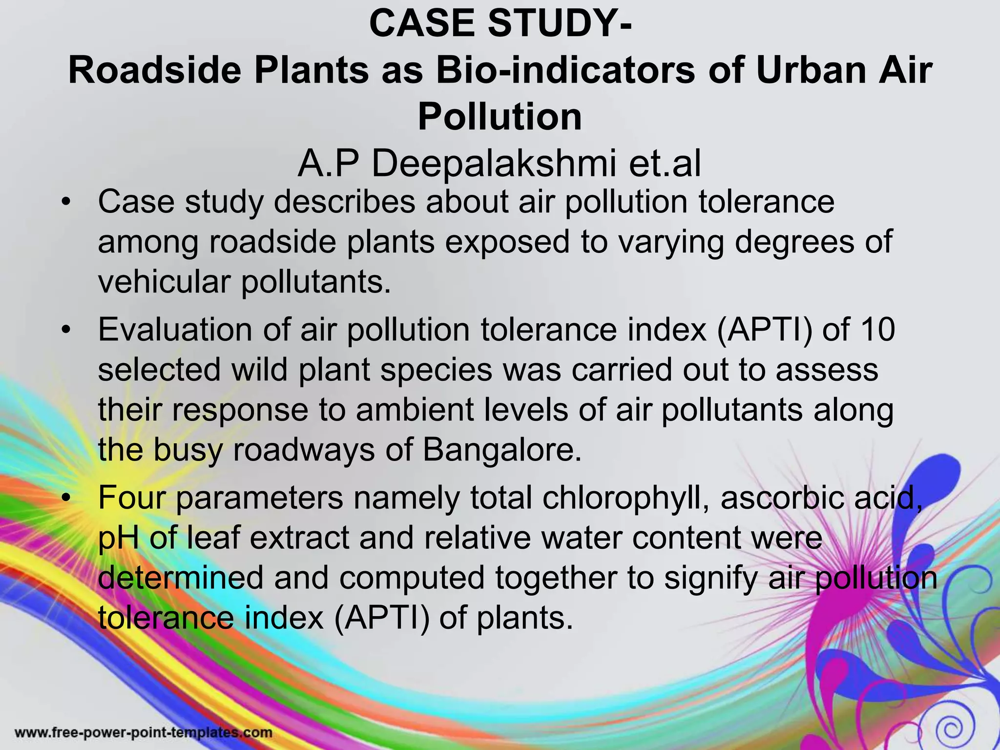 Bioindicators ppt | PPTX